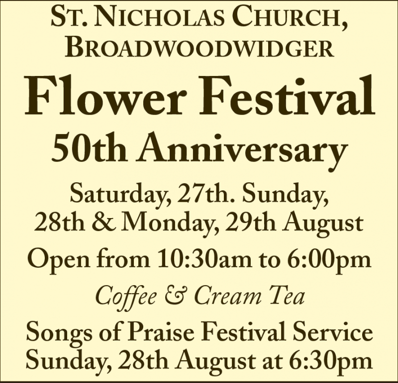 Flower Festival 50th Anniversary - Broadwoodwidger Parish Website