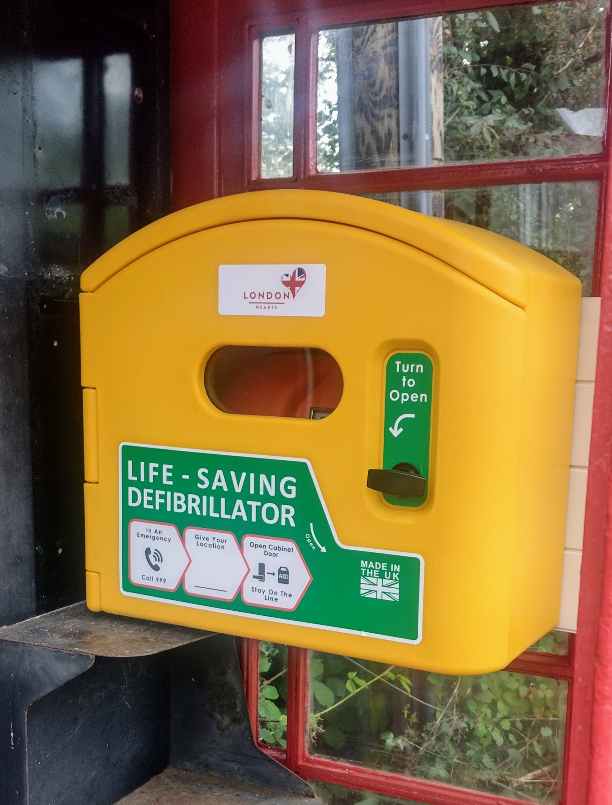 Community Defibrillator Installed at Cross Green - Broadwoodwidger ...