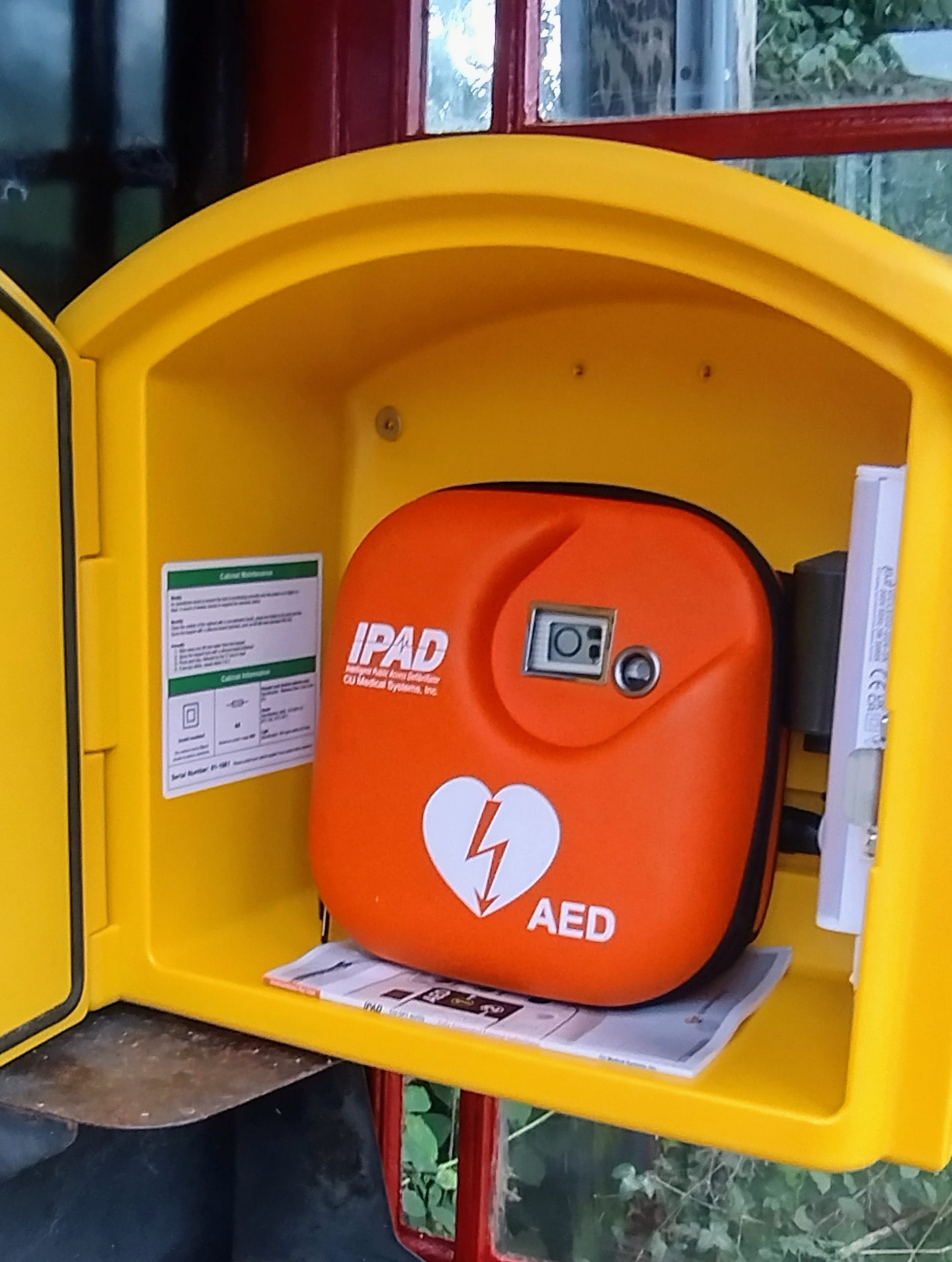Community Defibrillator Installed at Cross Green - Broadwoodwidger ...